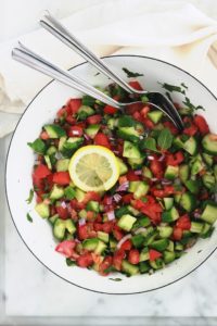 Salade de tomates et concombre à la marocaine - Cuisine Culinaire