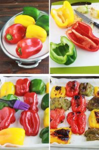 Poivrons au four, rôtis ou grillés - Cuisine Culinaire
