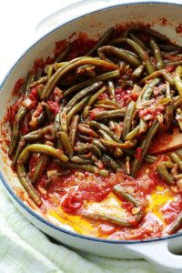 Haricots verts à la sauce tomate, recette libanaise - Cuisine Culinaire